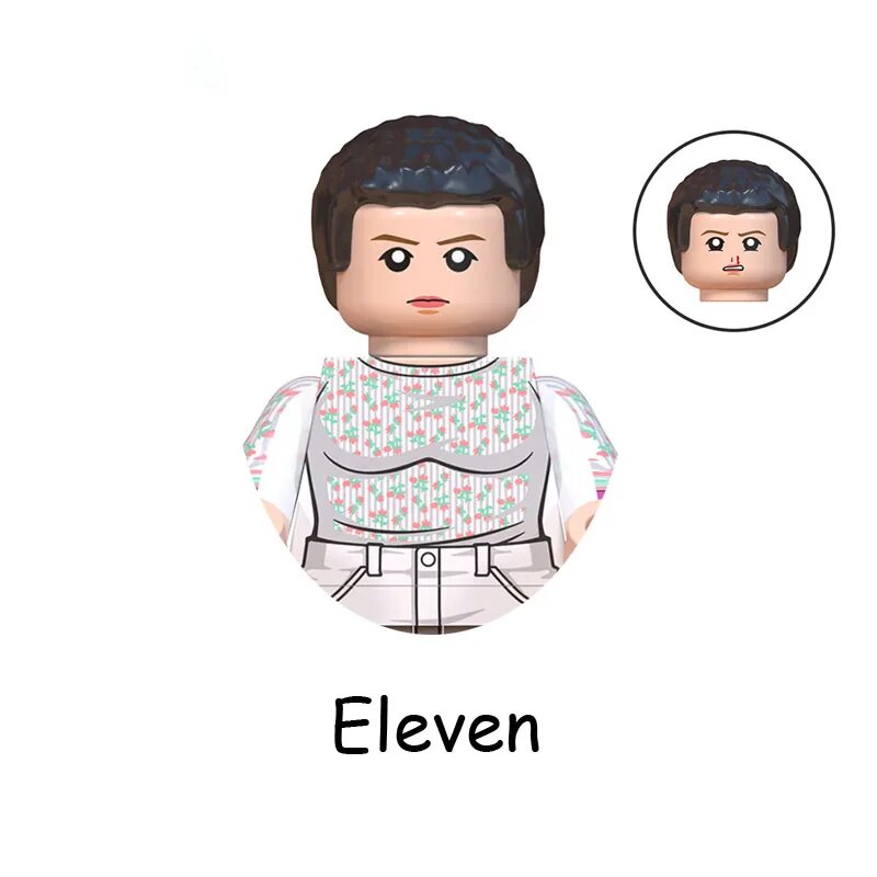 Фигурка Eleven Stranger Things, светло-серый