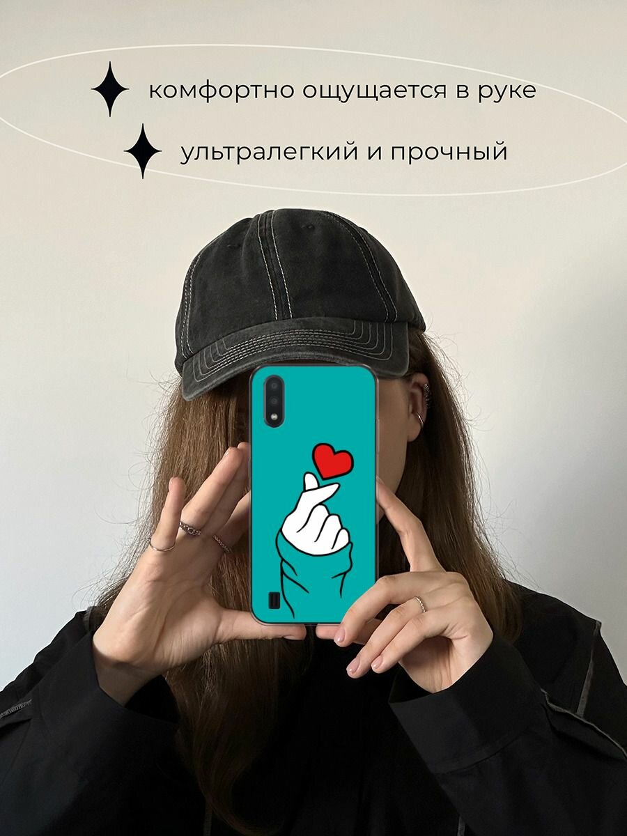 Чехол на Samsung Galaxy A01 / Самсунг Гэлакси А01 с принтом "Маленькое сердечко" — фото 1