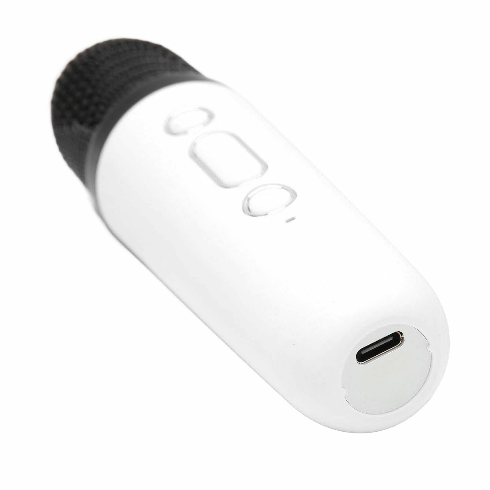 Караоке-машина Многофункциональный стереозвук Портативный Bluetooth-динамик с 2 беспроводными микрофонами для домашней вечеринки KTV Белый