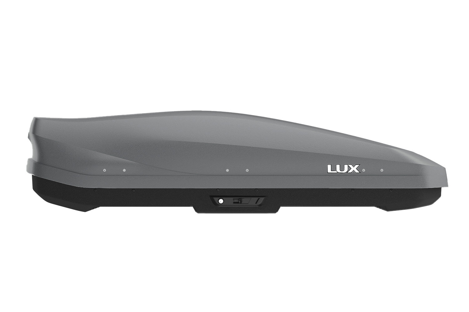 Автобокс на крышу LUX IRBIS 150, тёмно-серый матовый, 310 л, 150х76х35 см. Двухстороннее открытие