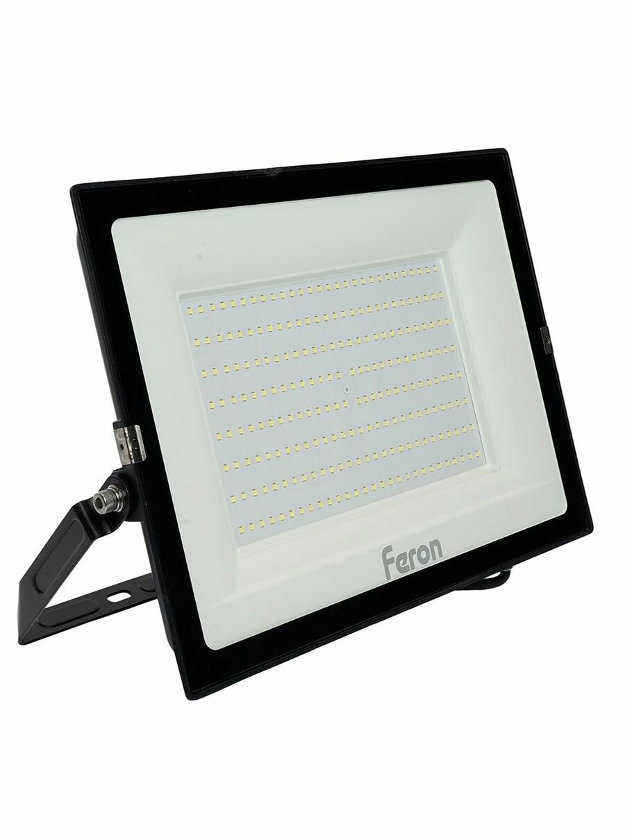 Прожектор светодиодный FERON 2835 SMD 200W 6400K IP65 AC220V/50Hz, черный, LL-924