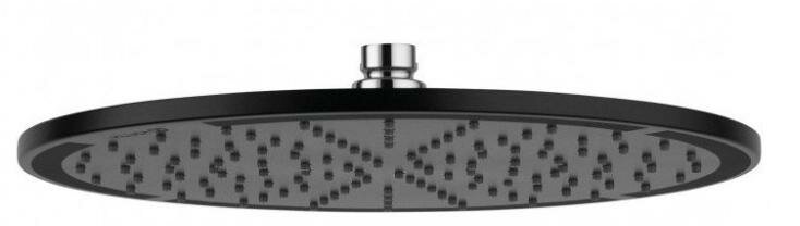 Kludi Верхний душ Kludi 6433087-00 A-QA, 300 мм, круглый, черный матовый/хром