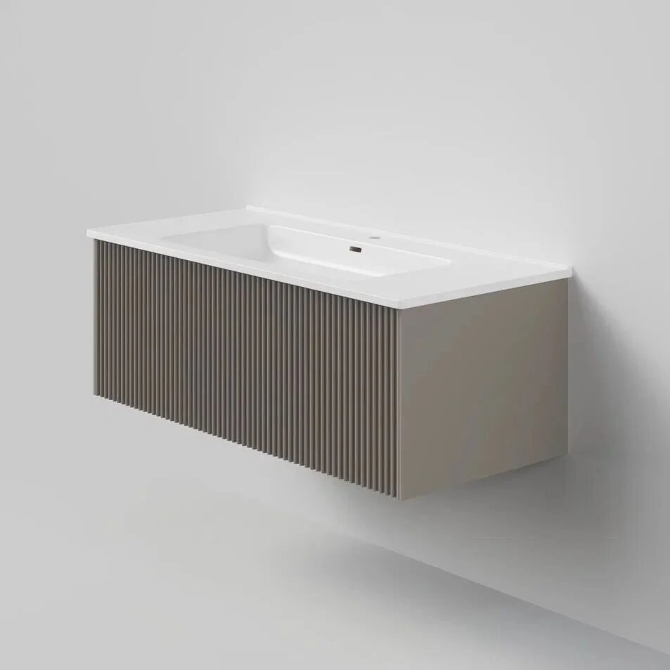 Тумба под раковину La Fenice TERRA Cappuccino бежевая матовая 100 см
