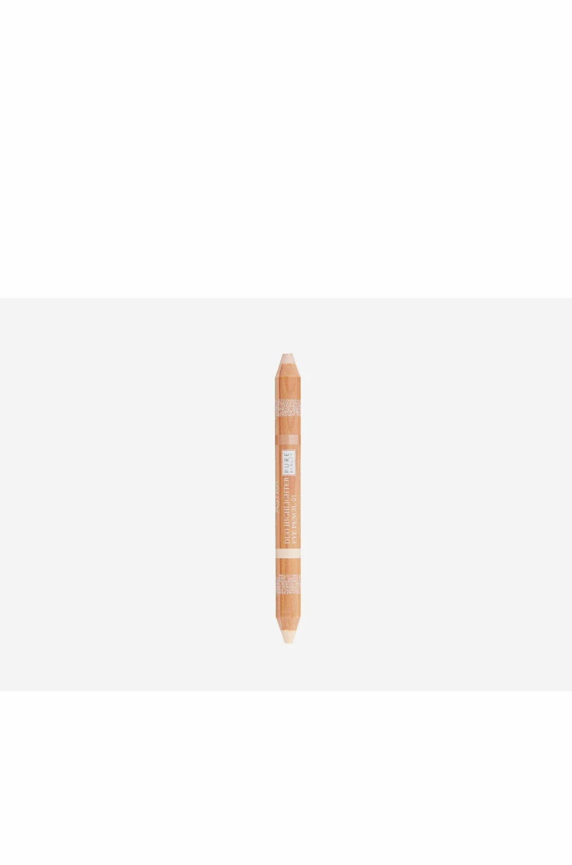 Хайлайтер Astra Make-Up Pure Beauty Duo, двусторонний, матовый и сияющий финиш, 01