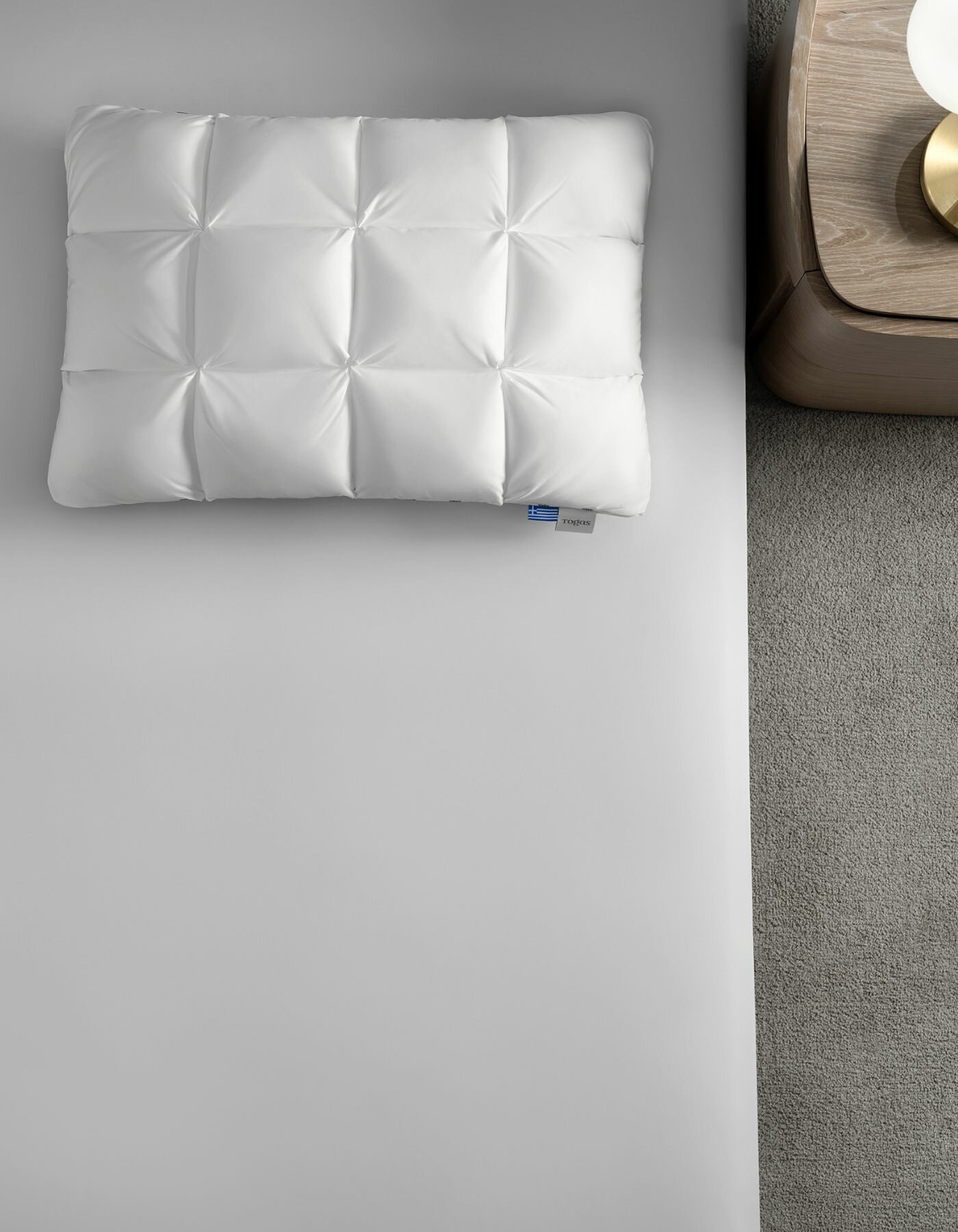 Togas Подушка анатомическая 40x60 "Минорис" охлаждающий гель, с эффектом памяти, с двумя сторонами разной мягкости