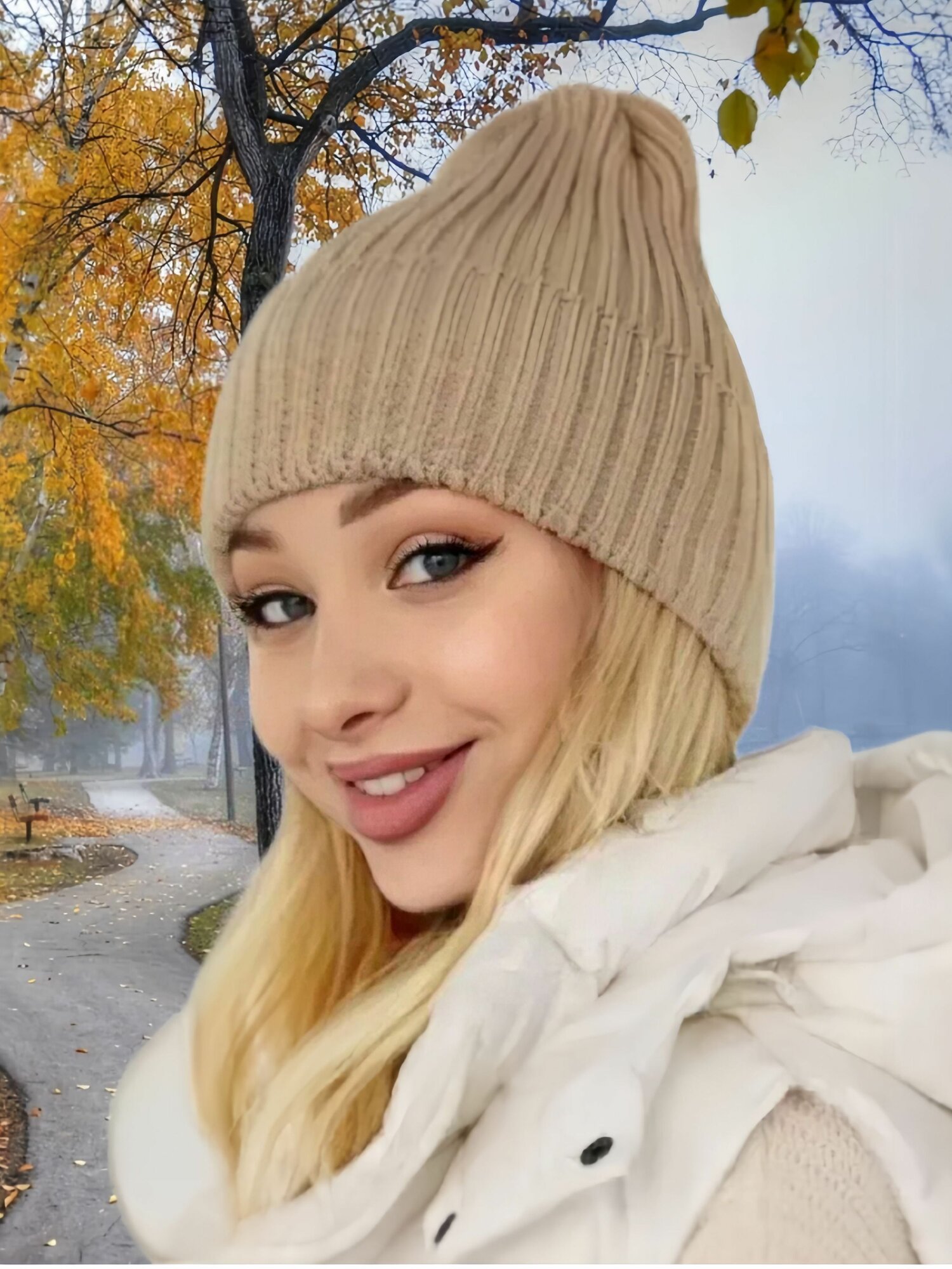 Шапка-бини Базовая коллекция для женщин