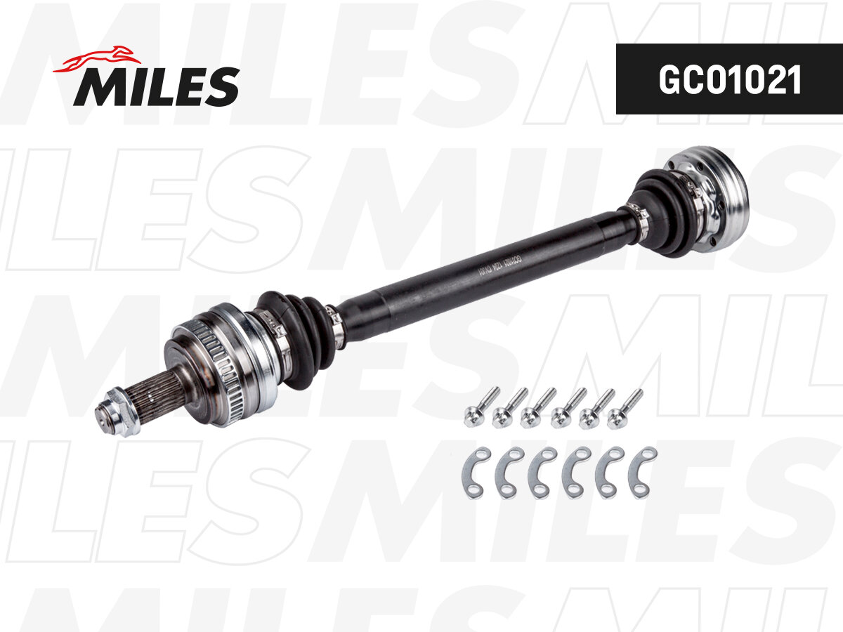 MILES Привод в сборе левый BMW E81/E87 1.6 04- (ABS) (GKN 304482) GC01021
