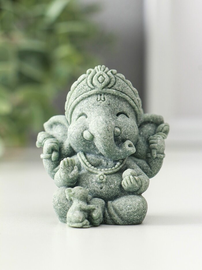 Фигурка песчаник «Маленький Ганеша», 4×5×6.8 см