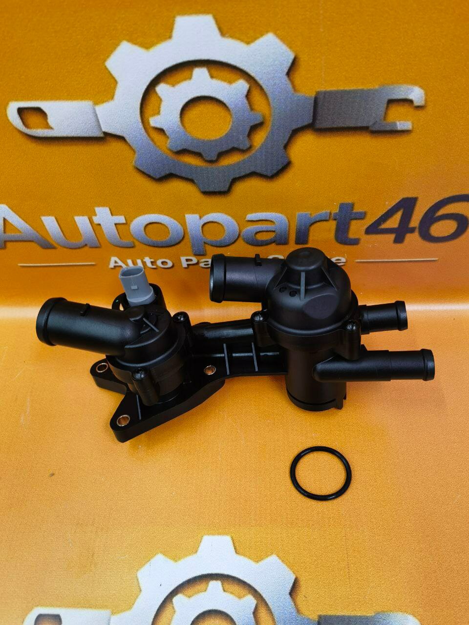 Корпус термостата с термостатами Фольксваген Поло седан 5 двигатель 1.6 105л. с. 2011-