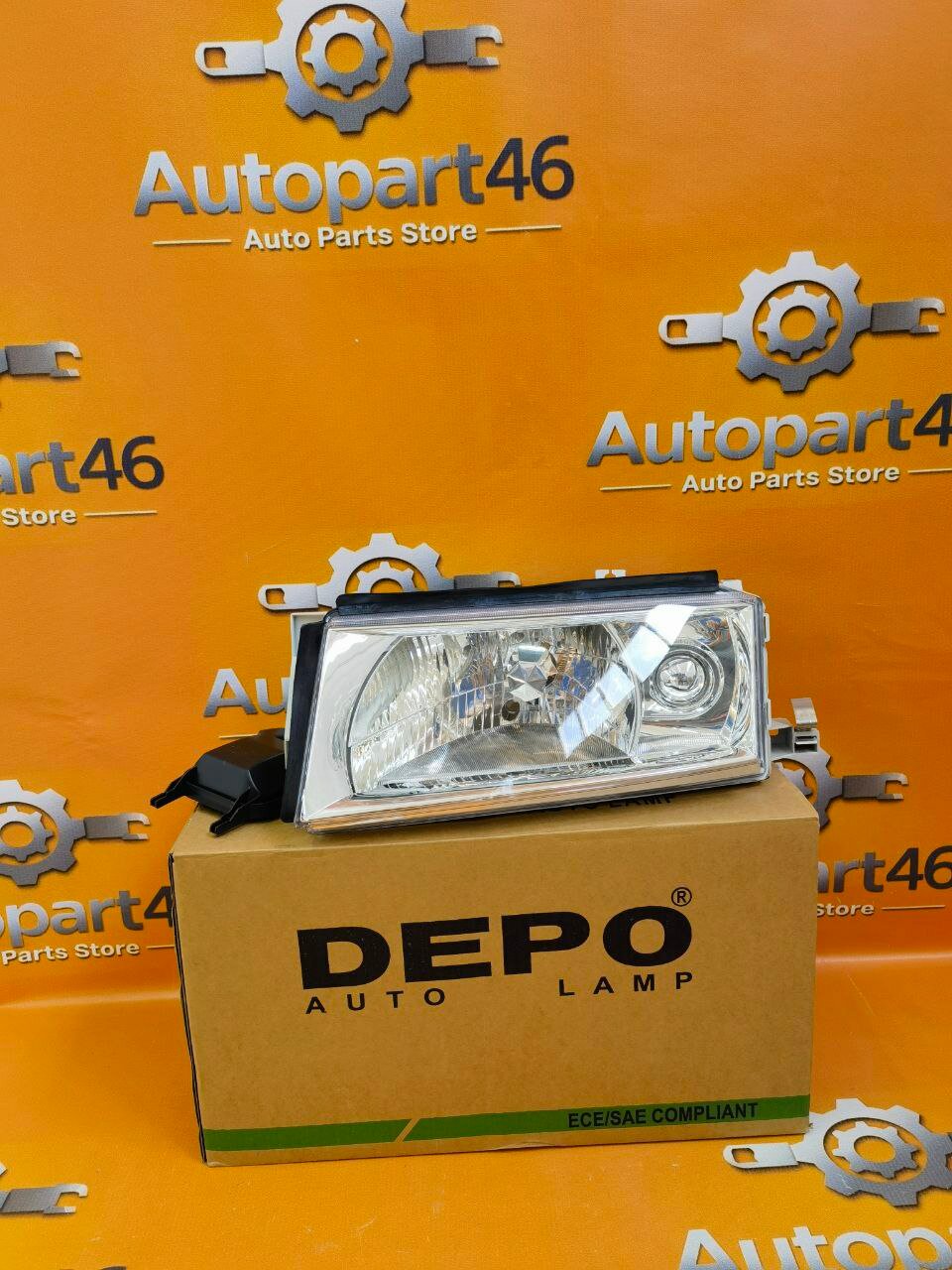 Фара левая шкода октавия SKODA OCTAVIA с 2000 по 2004 под корректор без туманки DEPO