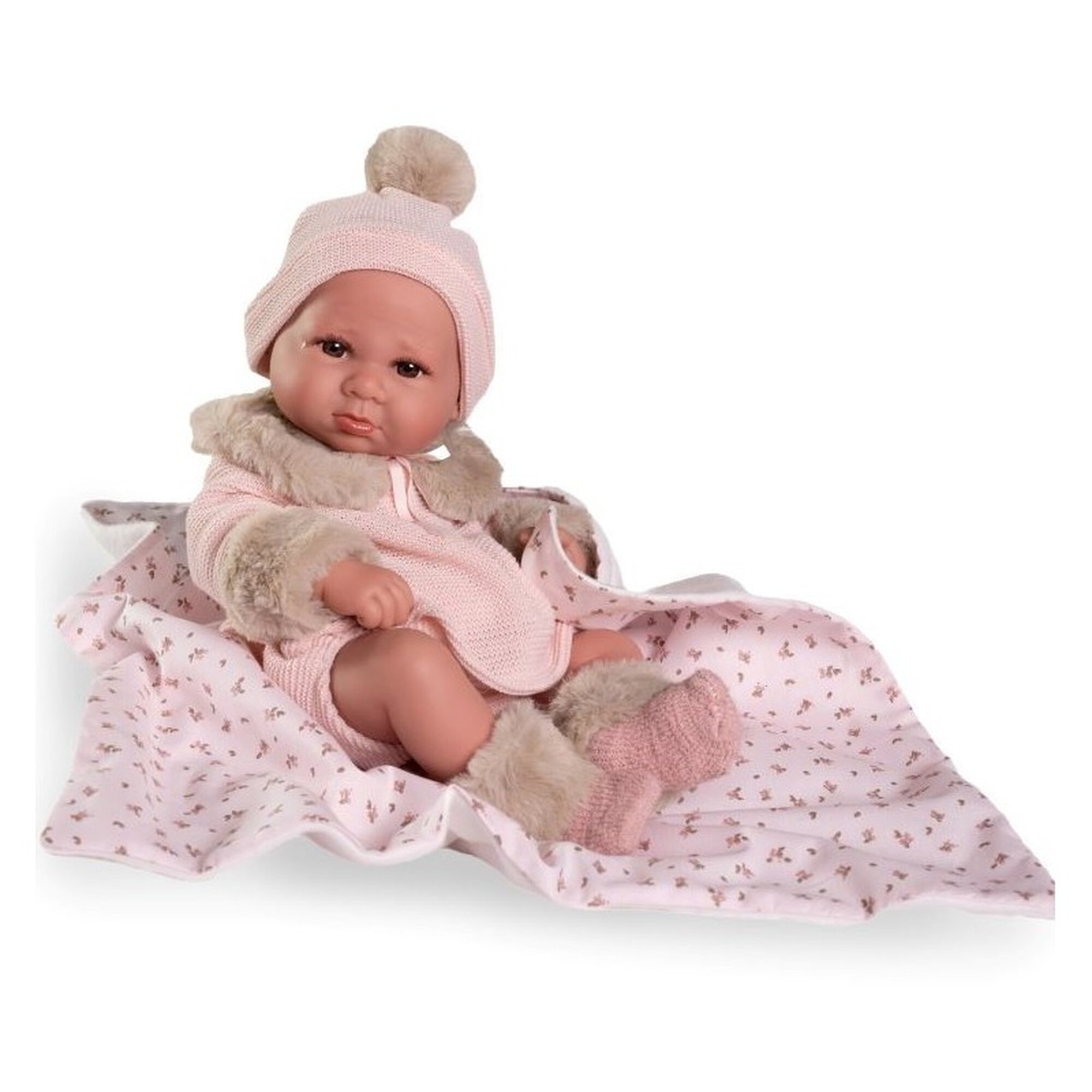 Кукла Antonio Juan Baby Luca 50422, с пледом, реалистичная, 42 см