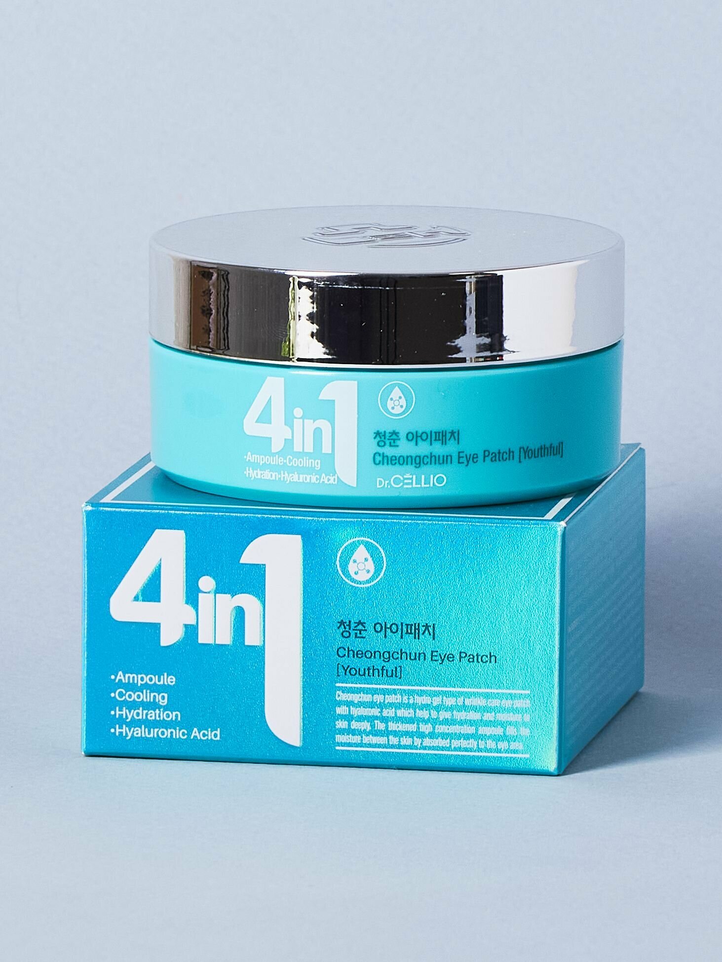 Dr. CELLIO Гидрогелевые патчи для глаз с гиалуроновой кислотой 90г Dr. G50 4 IN 1 Cheongchun Eye Patch Hyaluronic Acid