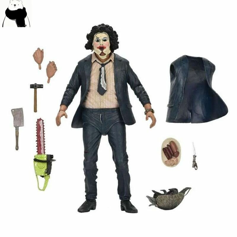 Коллекционная Фигурка NECA41608 Кожаное лицо Техасская резня бензопилой / Texas Chainsaw Massacre Leatherface 18 см