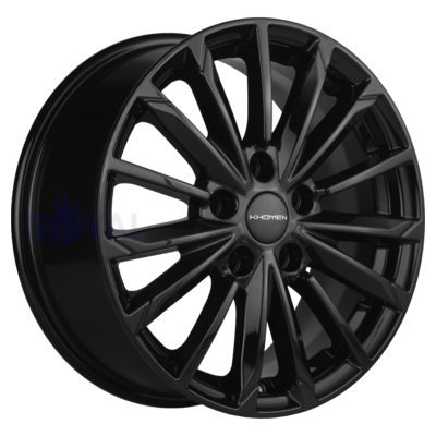 Литой колесный диск Khomen Wheels KHW1611 (DFM 580) 6,5x16/5x110 ET45 D67,1 Black
