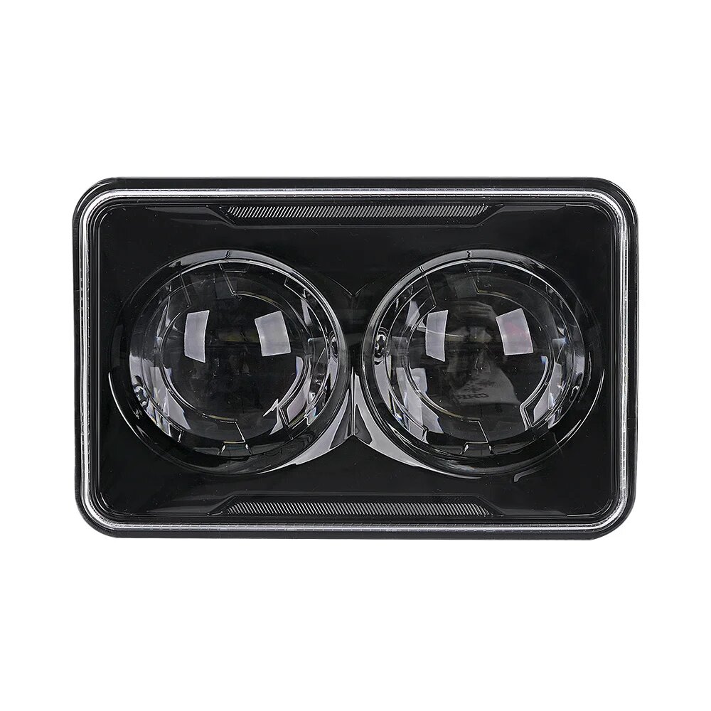 Светодиодные фары 4x6 дюймов, прямоугольная фара H4651 H4652 для грузовиков Kenworth T800 W900 T600 с герметичным лучевым налобным фонарем 4x6 дюймов High Beam 1PCS