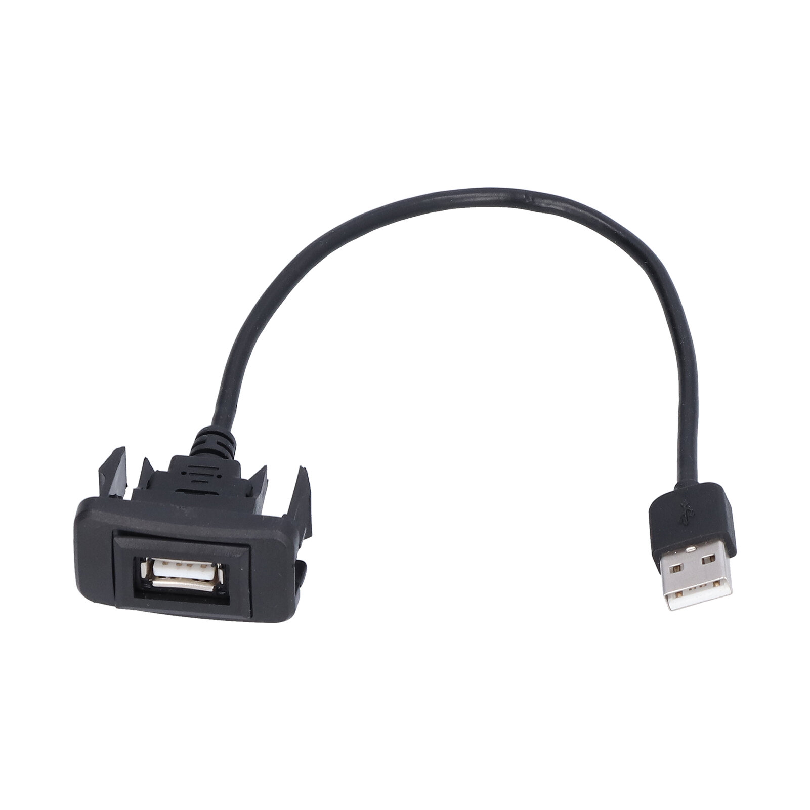 Гибкий удлинительный кабель для зарядки автомобильного USB-порта, адаптер для установки на приборную панель, скрытого монтажа.