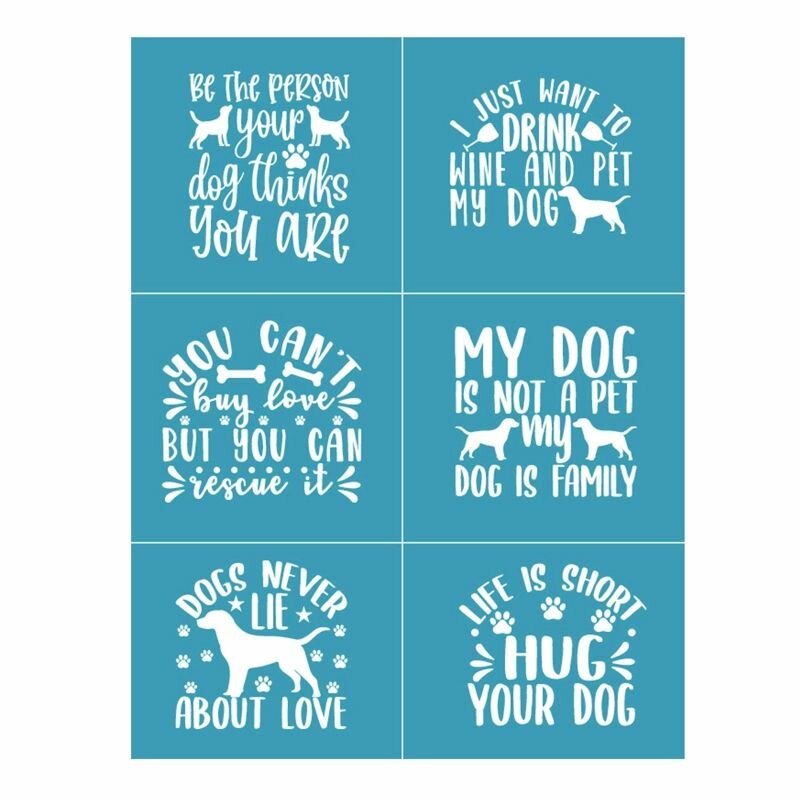 Трафарет для шелкографии "Любовь к собакам"