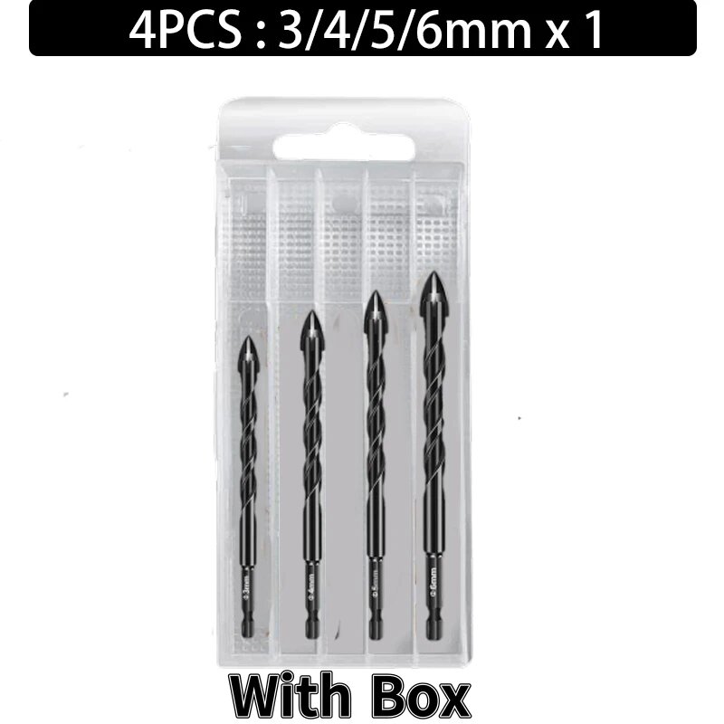Набор сверл для каменной кладки из титановой стали 7 шт. 4PCS SET 1