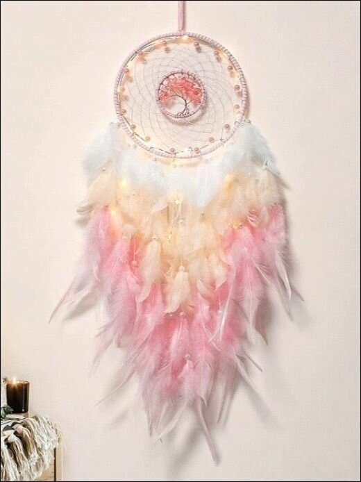 Ловец снов большой с подсветкой Ловец снов, украшения для дома