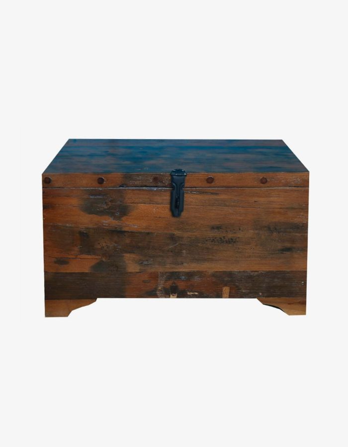 Деревянный сундук 50х25х22 см с Бали из старых лодочных досок