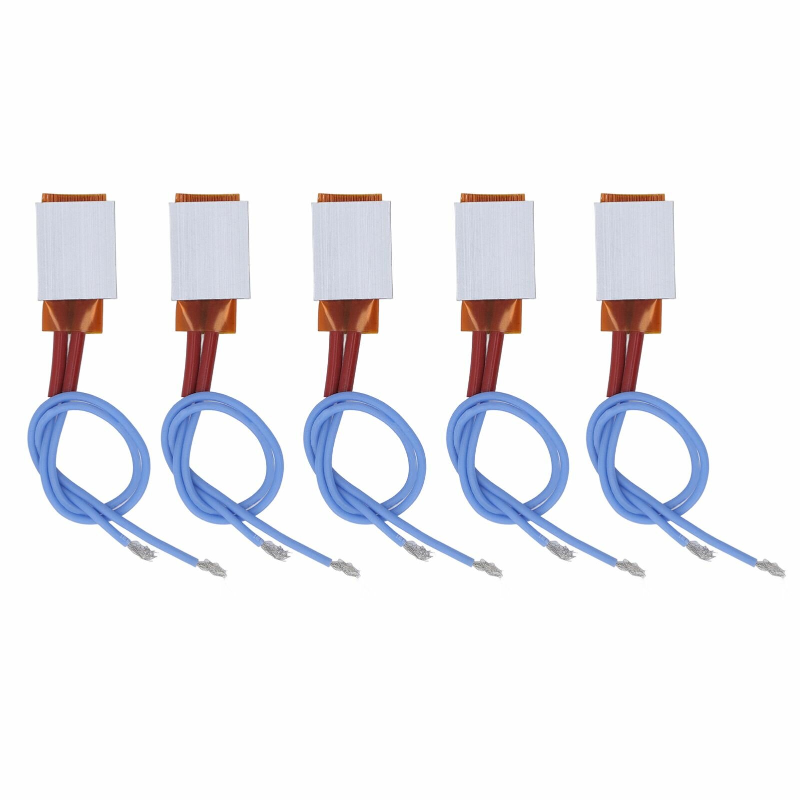 5 шт. PTC обогревательный элемент с автоматической поддержкой температуры 110 , алюминиевый корпус, термостатическая плита с синим проводом 24В