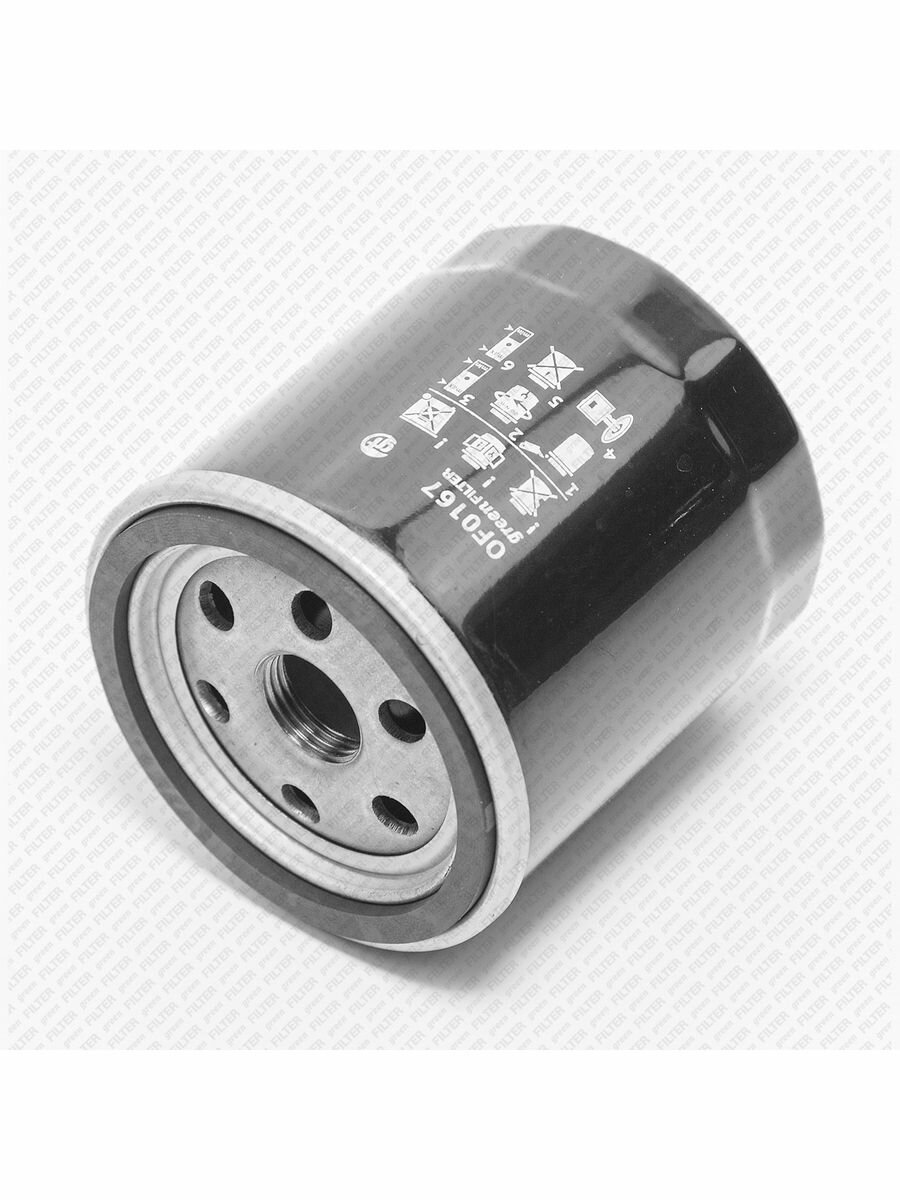 Фильтр масляный GREEN FILTER OF0167 для Chrysler Sebring, Dodge Neon, Jeep Wrangler / Крайслер Себринг, Додж Неон, Джип Вранглер