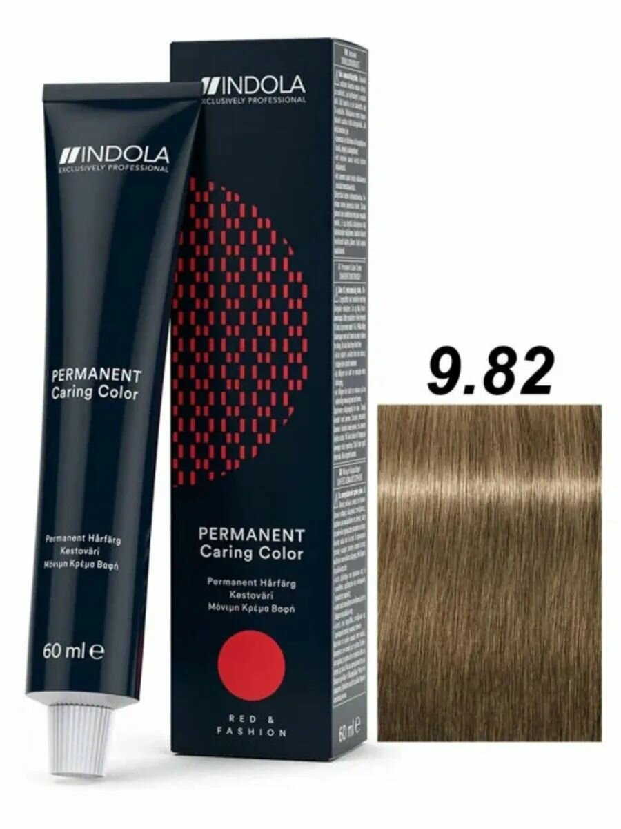 9.82 Краска для волос Indola Red&Fashion, 60мл