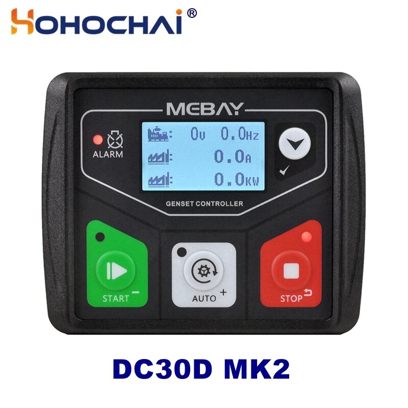 Панель контроллера генератора Mebay DC30D MK2, небольшой дизельный модуль управления генераторной установкой