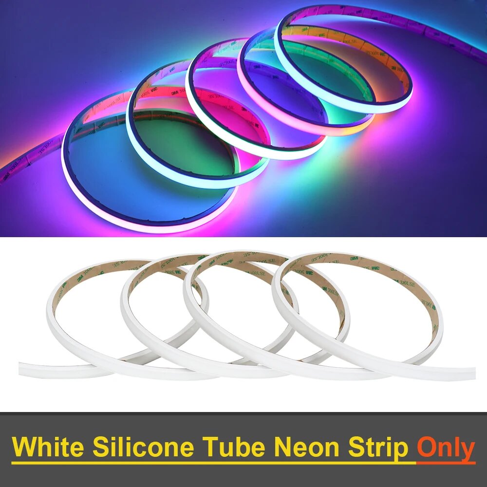 RGB COB светодиодная лента FOB COB 12В/24В IP68 1м/3м/5м Белый, White PCB Strip Only, 12V, 3 м