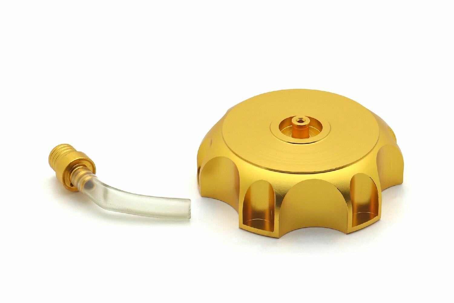 Крышка бензобака TTR125-250 с втулкой испарителем (золото)