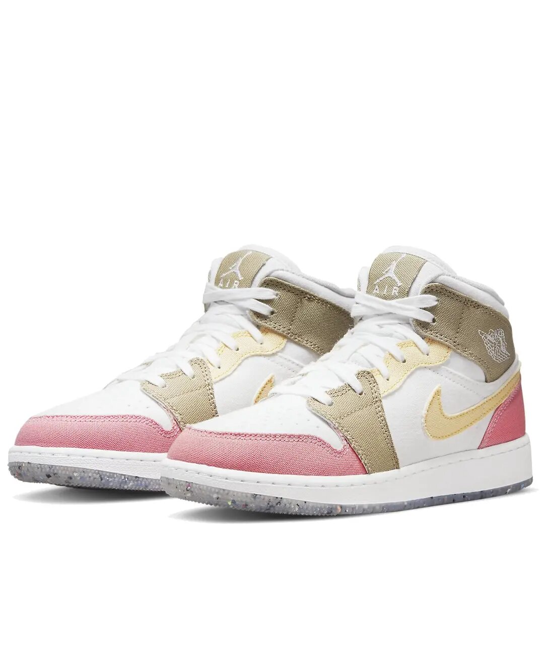 Кроссовки Air Jordan 1 Mid SE GS "Pastel Vivid Green"