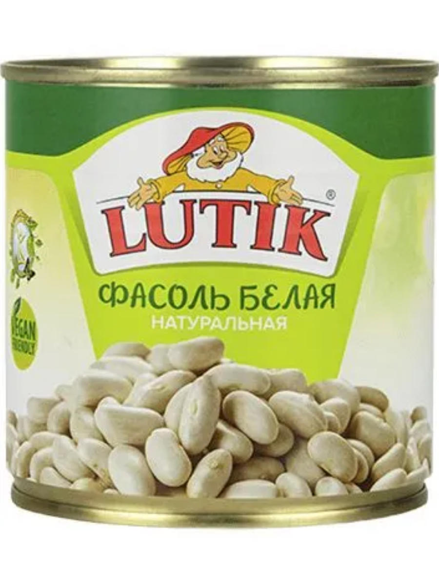 Фасоль консервированная белая "Lutik" 400 г
