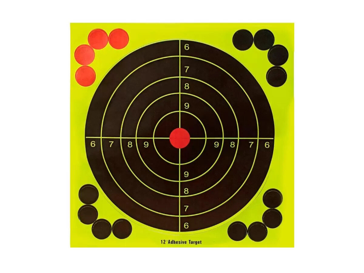 Мишень Самоклеящаяся Осыпающаяся Stalker, Круглая, 30.5Х30.5См, D26См, 5 Шт