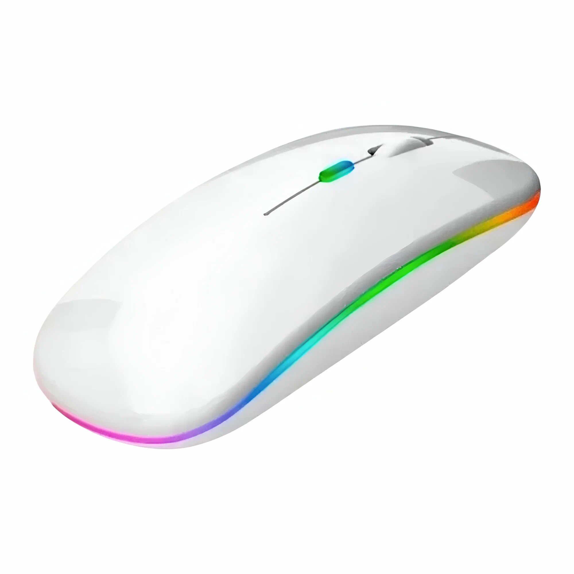 Беспроводная перезаряжаемая Bluetooth + Wireless мышь Booox белая