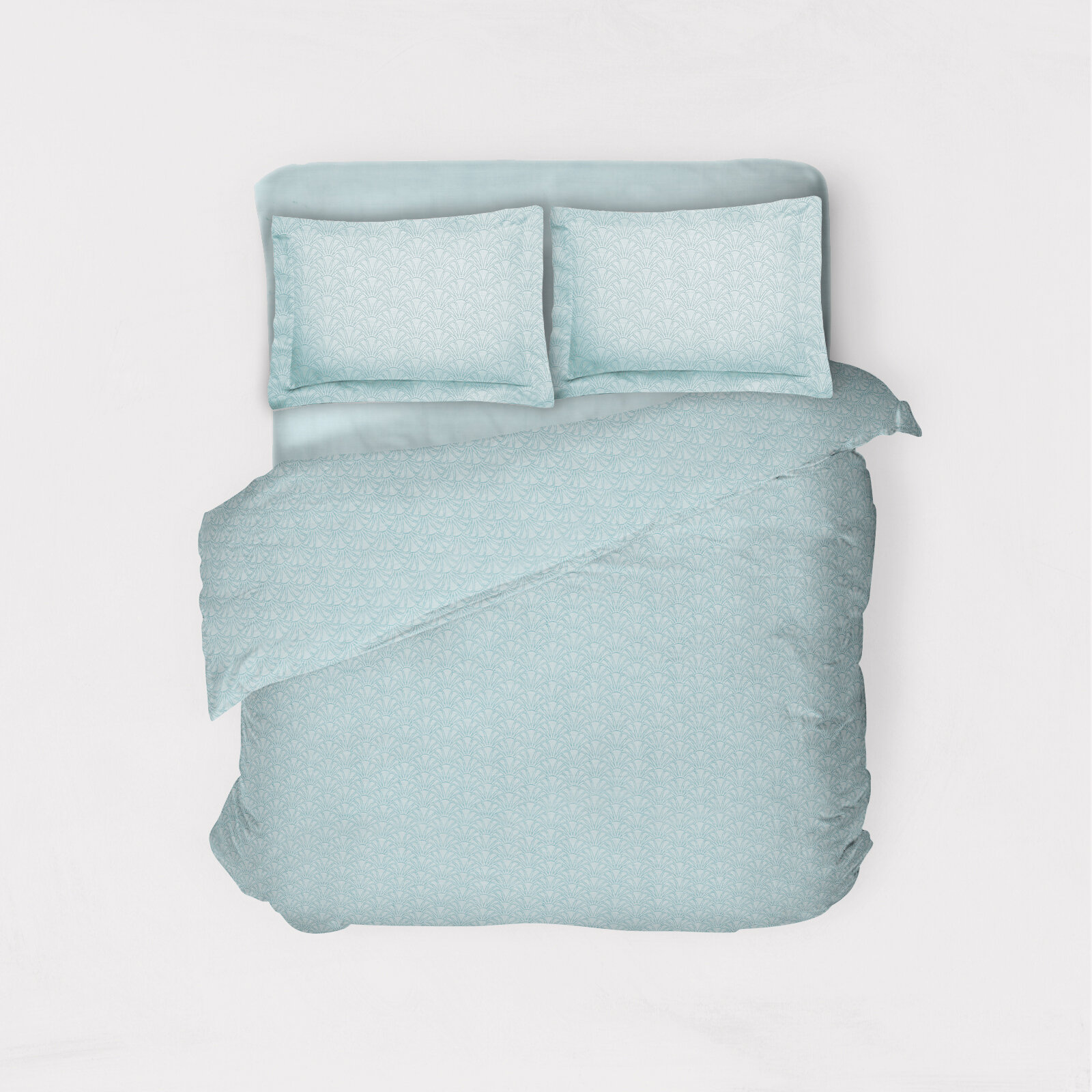 Комплект постельного белья евро Mia Zarrocco Santorini Aquarelle