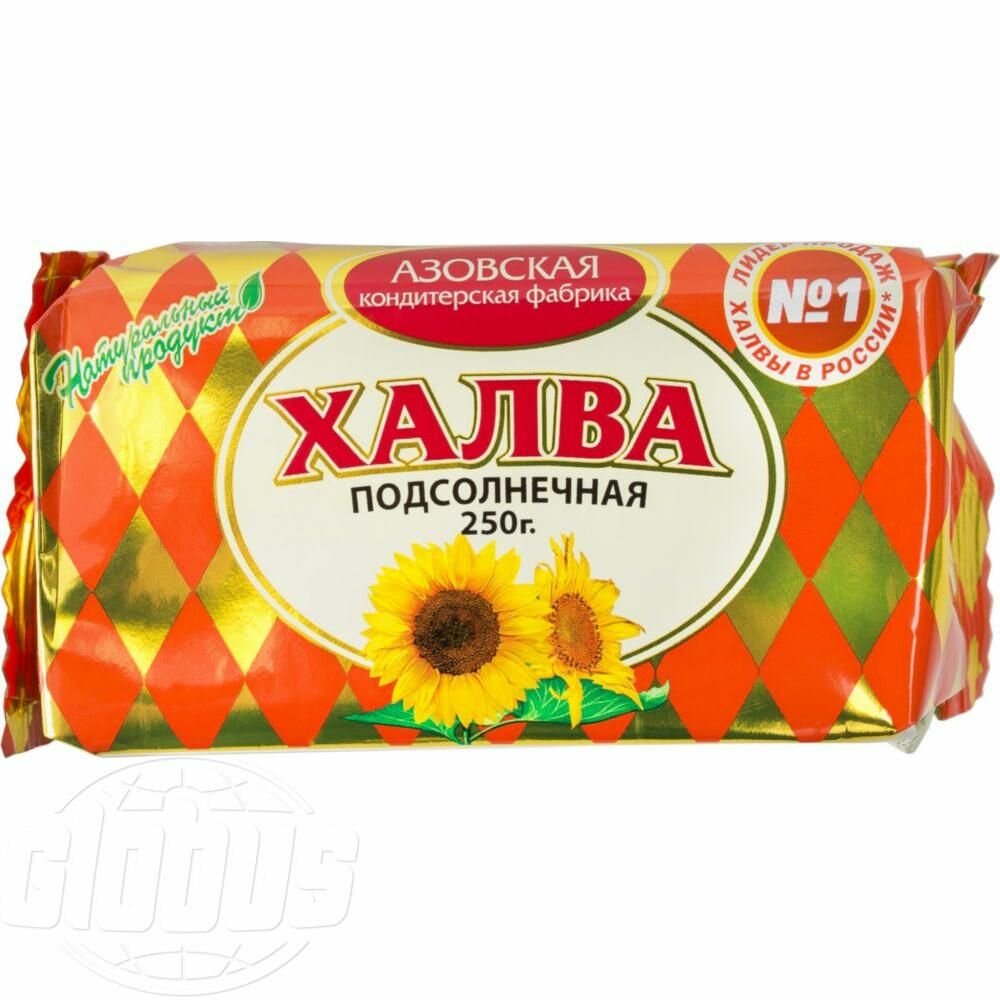 Халва подсолнечная азовская КФ, 250г