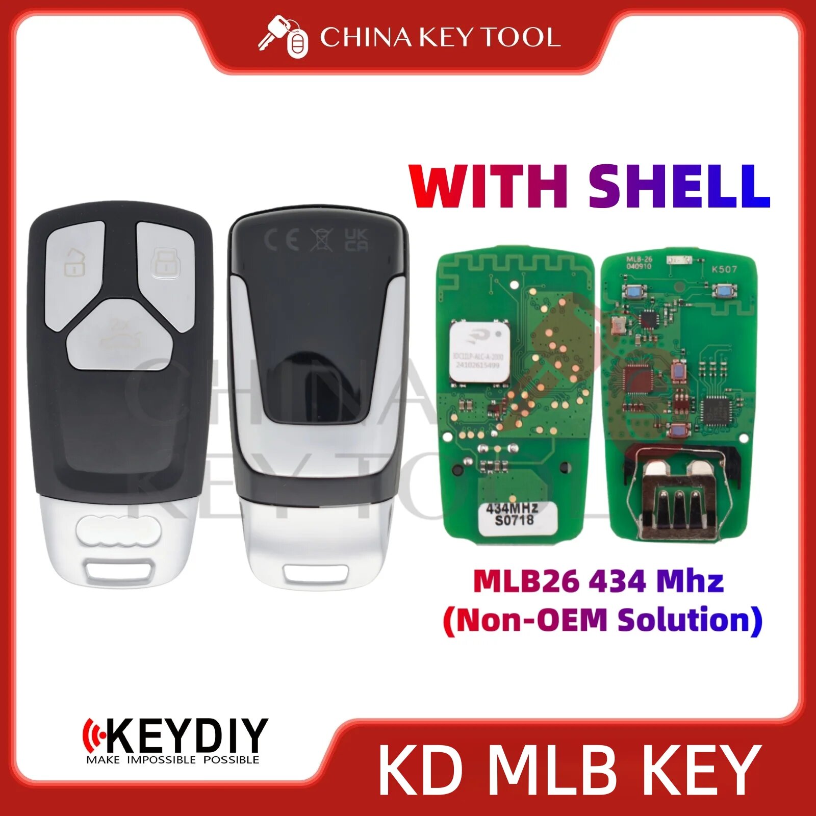 Инструмент KeyDIY KD-MP Добавьте ключи MLB-систем для Audi/Porsche/Lamborghini/Bentley/VW MLB Systems KD-MP с 1 шт. MLB26 и MLB08 MLB26 NO OEM WITH