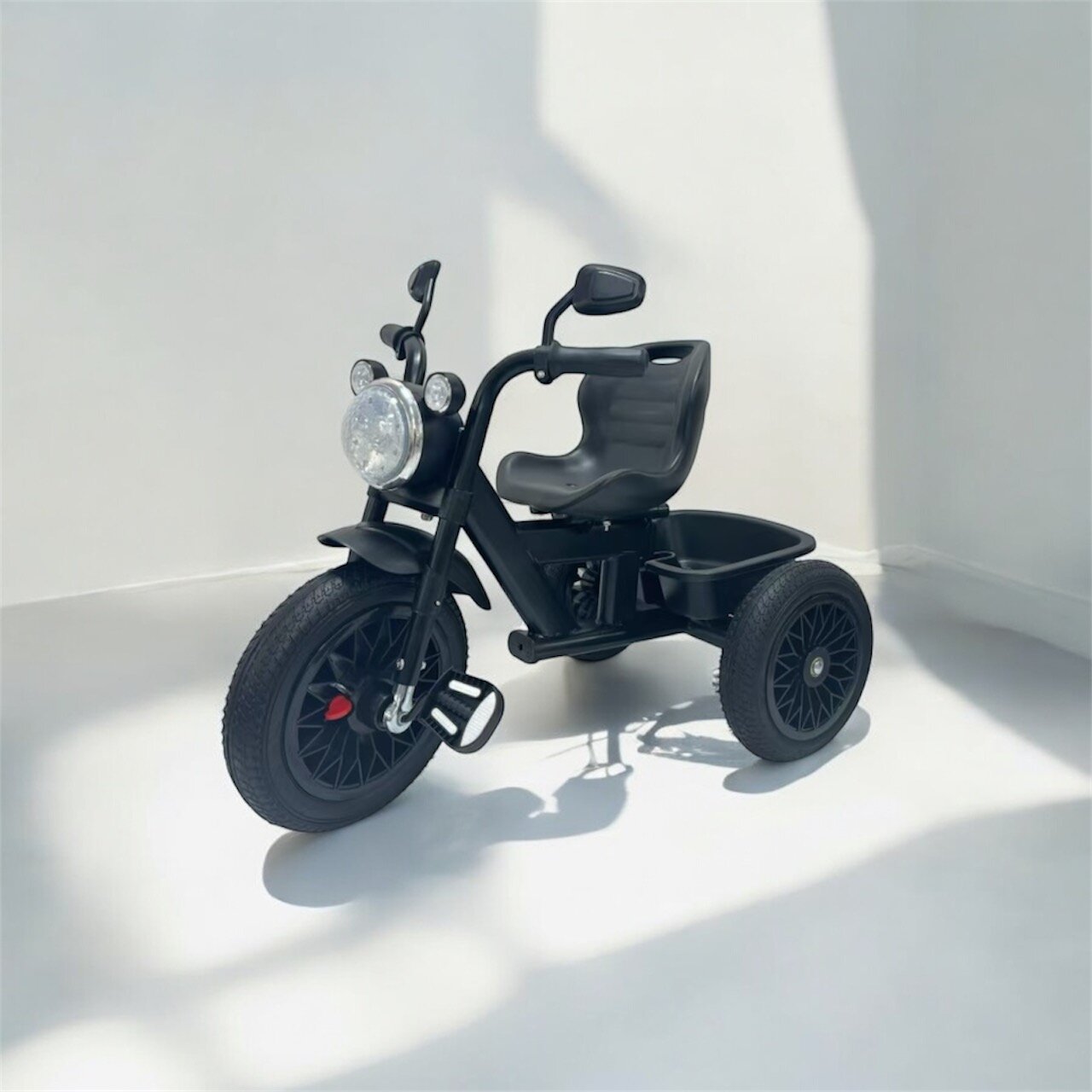 Детский велосипед "Мотоцикл", сталь, регулировка сиденья, цельные шины