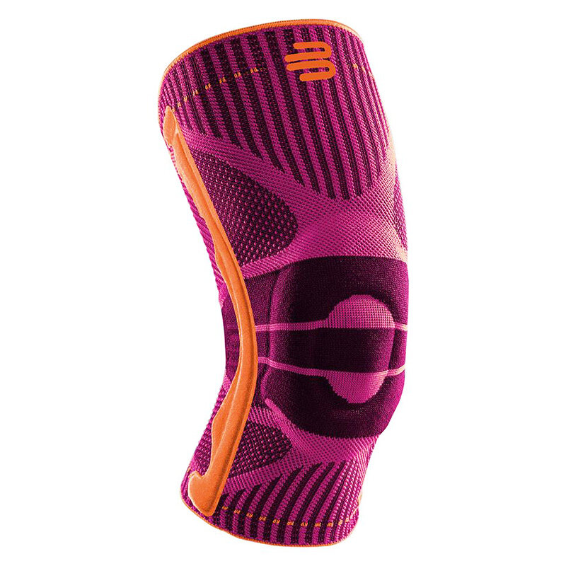 Наколенники BAUERFEIND SPORTS KNEE SUPPORT, фиолетовые оранжевые, L EU