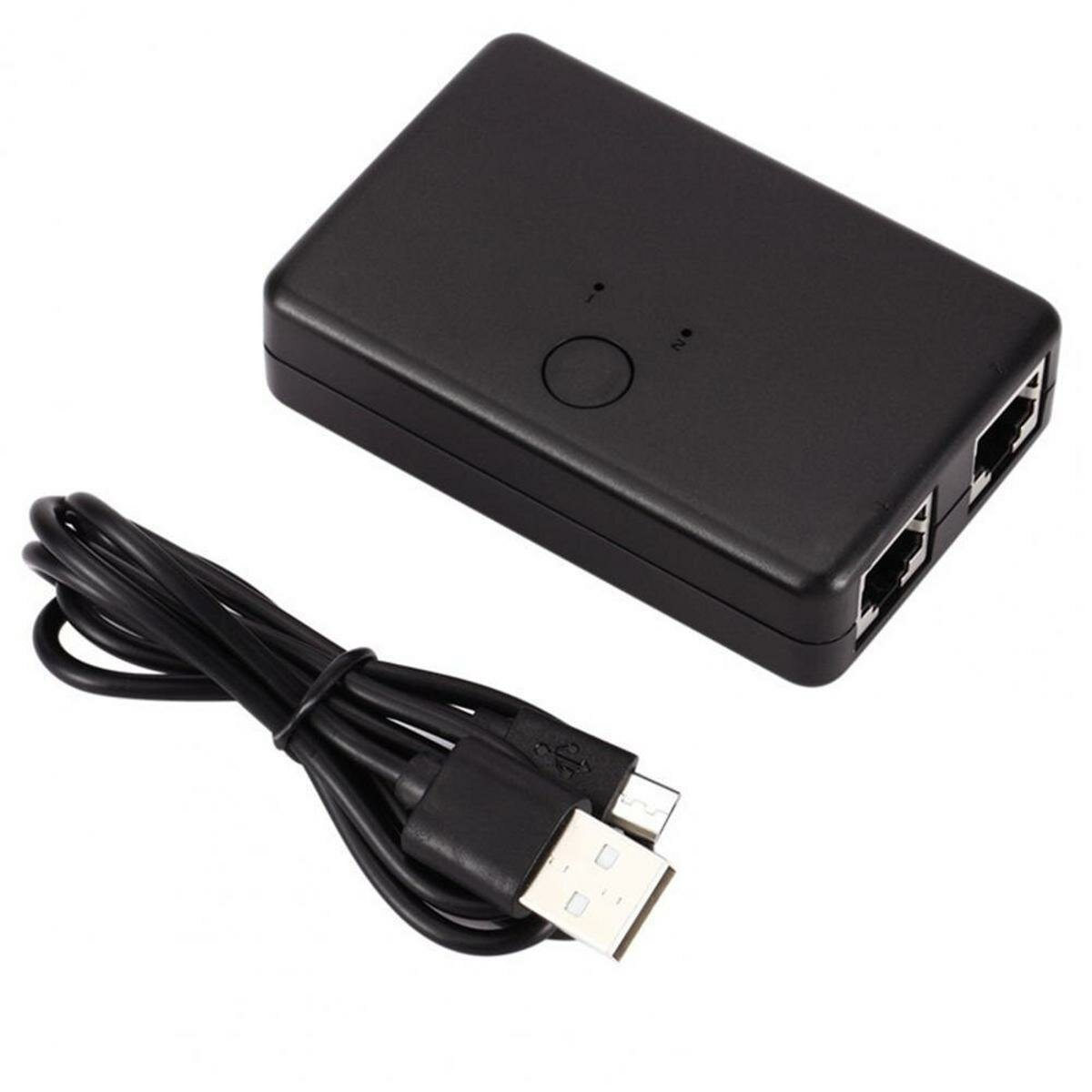 2 порта RJ45 LAN сетевой коммутатор концентратор компьютер Ethernet интернет конвертер адаптер