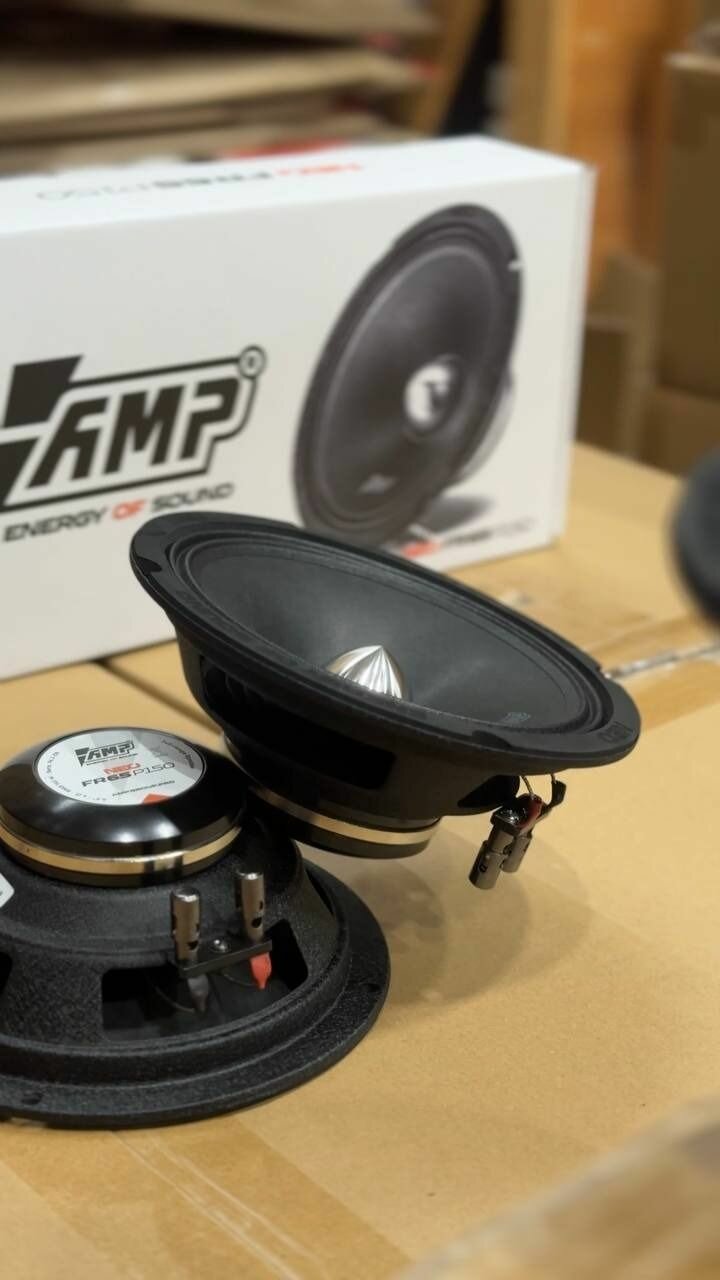 Динамики автомобильные 16 см AMP NEO FR65P150 150вт 4Ом 2 динамика