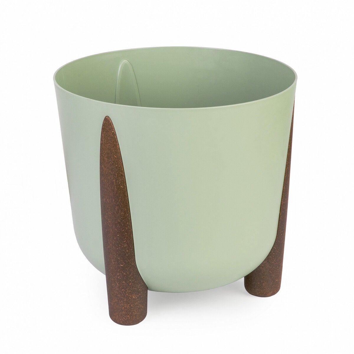 Горшок-кашпо Альтернатива Жардин, на ножках, 9 л, оливковый