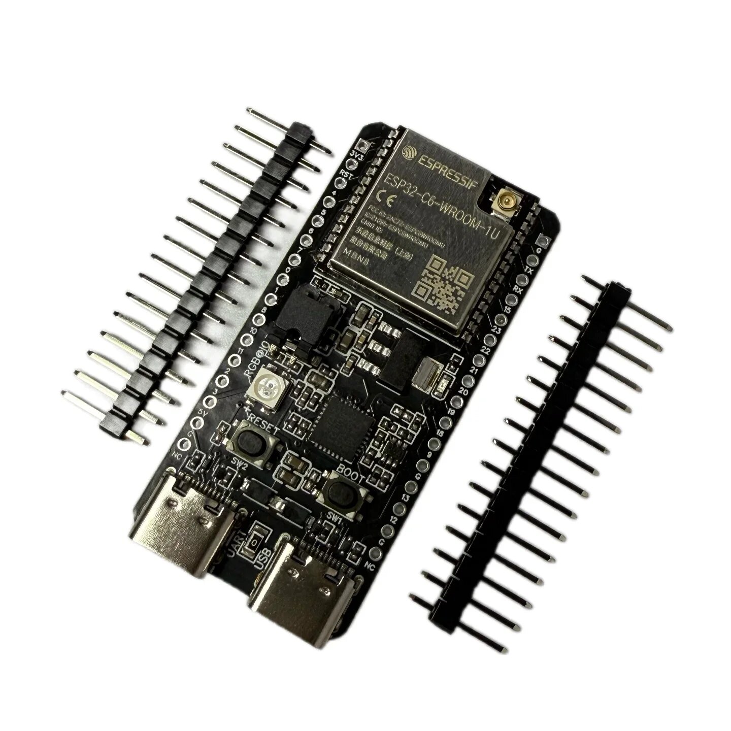 ESP32-C6-DevKitC-1U NoWeld, цвет C6-DevKitC-1U
