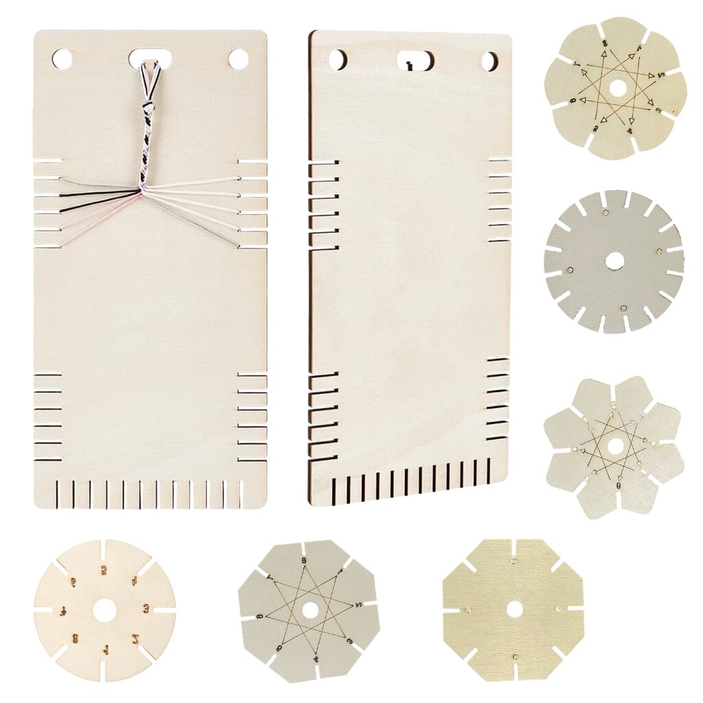 1 набор из 8, деревянный круглый браслет с плетеной пластиной, пластина ручной работы, круглый браслет с плетеной пластиной