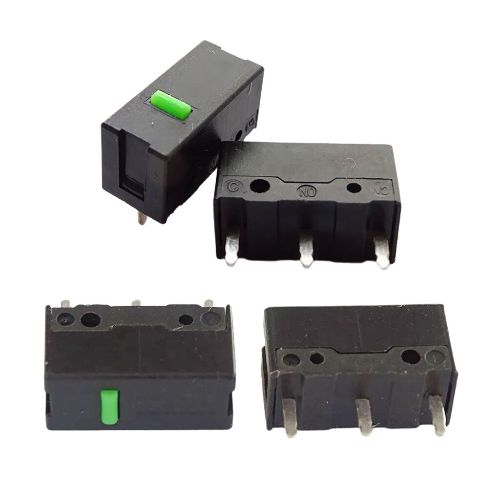 Зеленая Точка 3-Контактный Микропереключатель Игровой Мыши Coppers 60 Миллионов Щелчков Микропереключателем Для Мыши