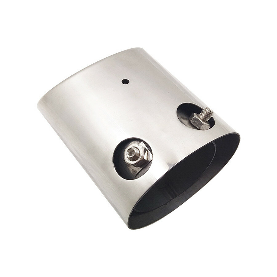 Выхлопная труба для Honda Civic Jeep, насадка на глушитель, труба из нержавеющей стали, хромированная отделка, модифицир