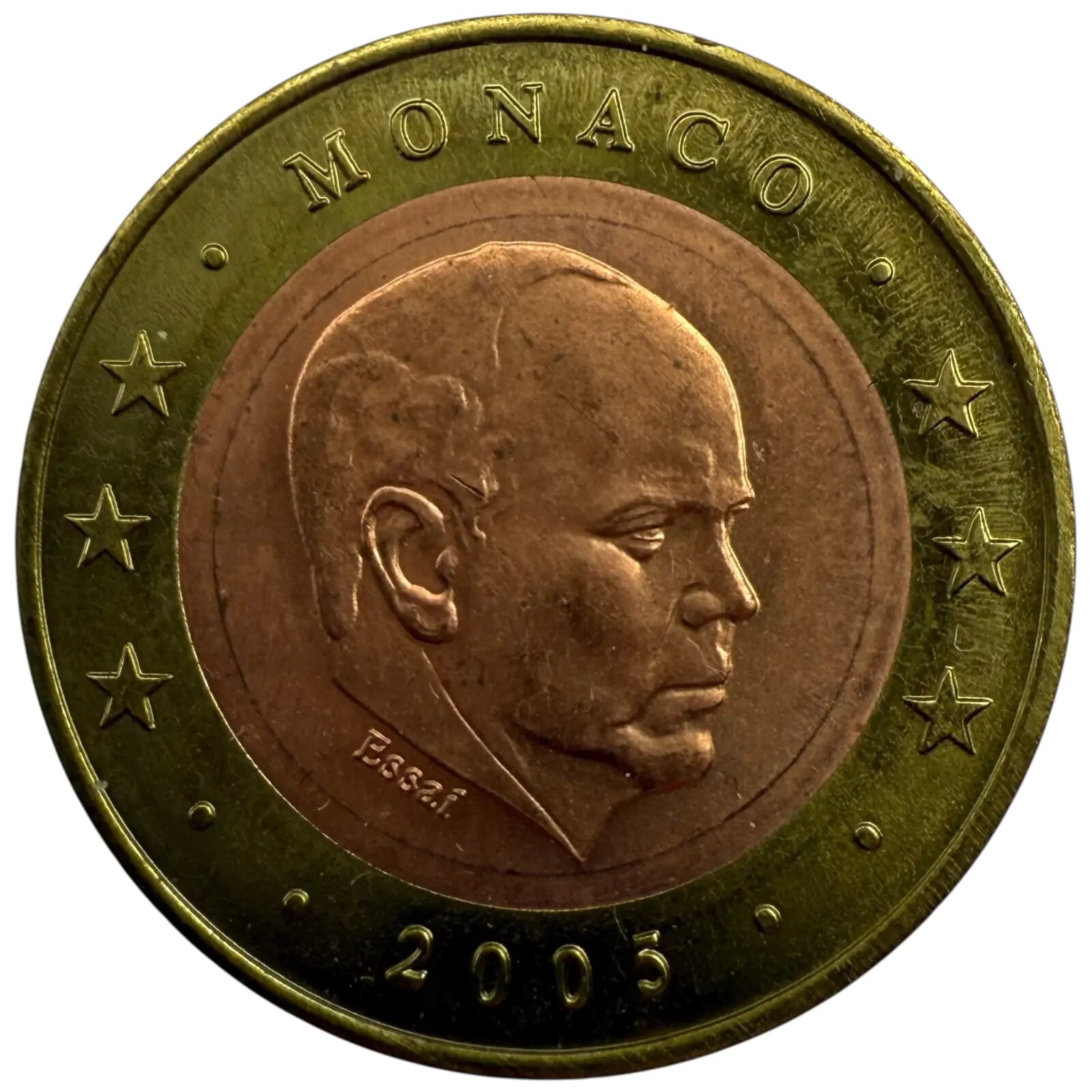 Монако 2 евро 2005 г. Essai (Проба)
