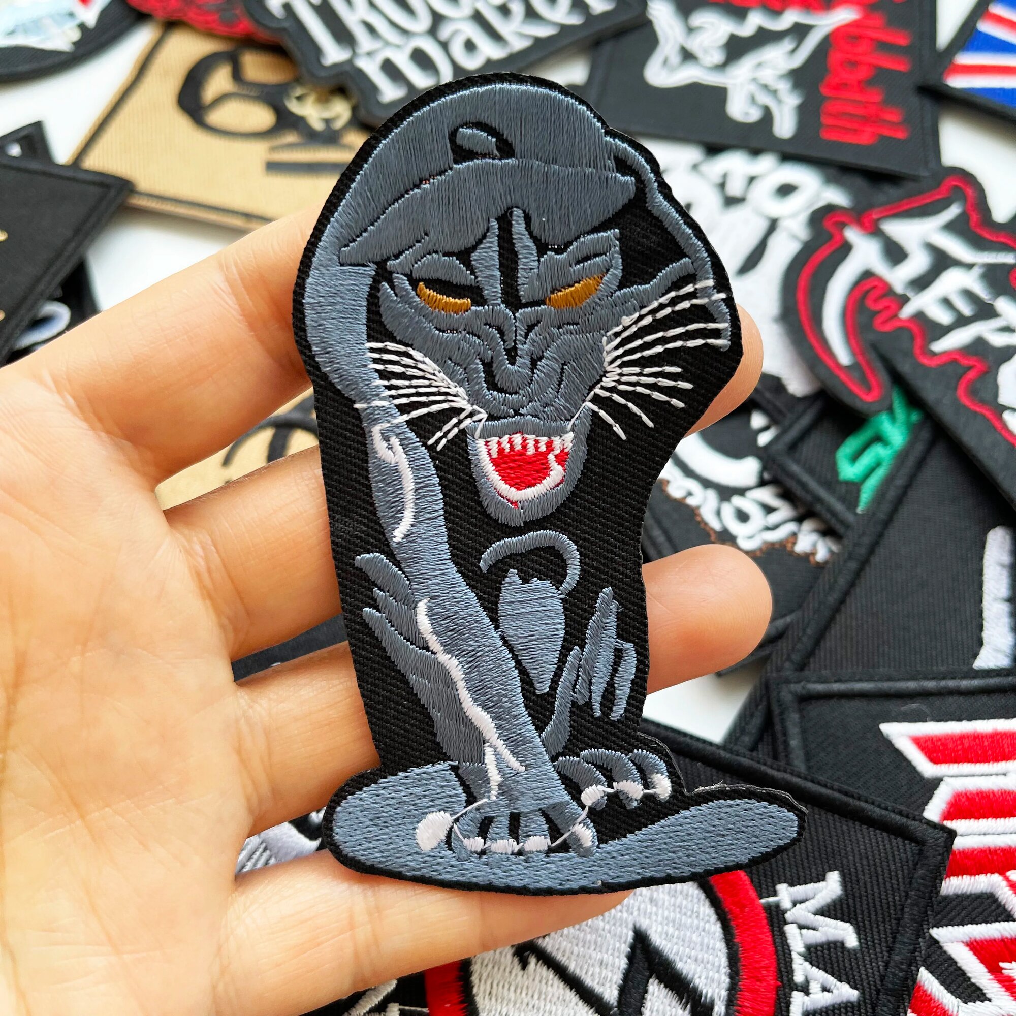 Нашивки панк-рок YANANA Черный, 14