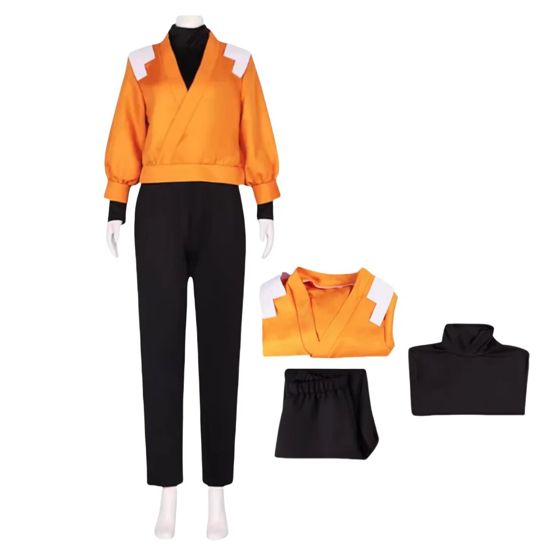 Косплей костюм BLEACH Shihouin Yoruichi wow chan Оранжевый, М, costume