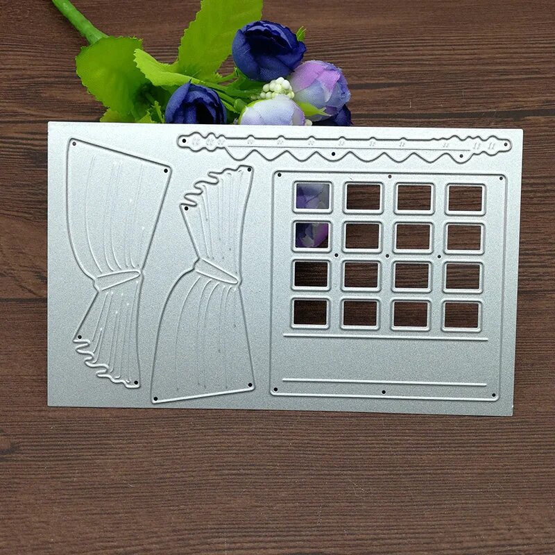 Металлические вырубные штампы круг серебристого цвета